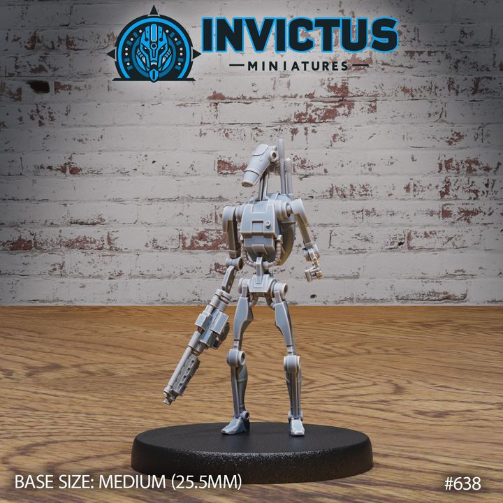 3D Printable Roger Droid Set / Battle Robot / Space Cyber Mech / Galactic Automaton / Alien ...